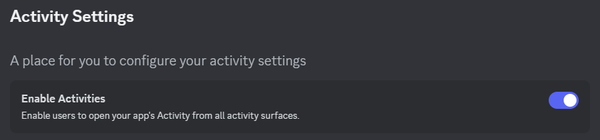 Creating a Unity Discord Activity